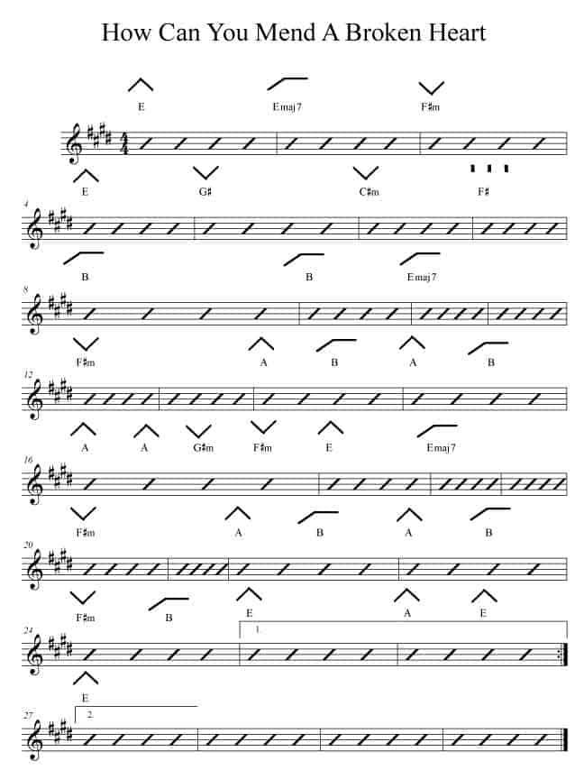 How Can You Mend A Broken Heart - Rockmaster Songbook